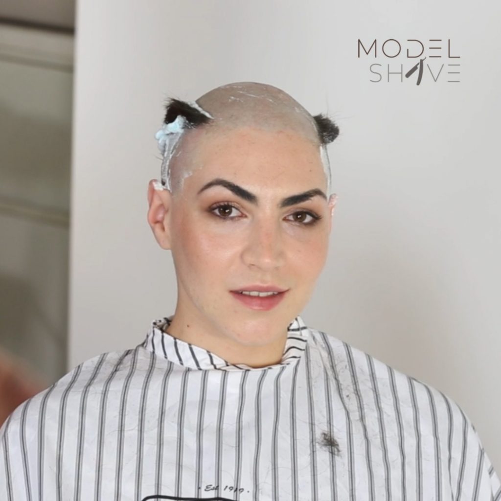 Barberette performs The Name of the Rose haircut makeover to the client ...