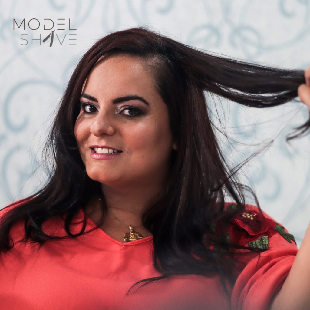 Brunette Woman Gets A Full Head Shave From Our Barberette Model Shave
